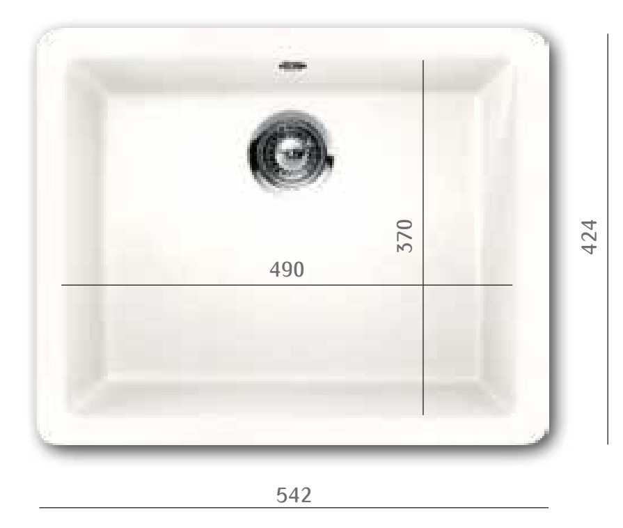 eBath - כיור מטבח גרניט SCHOCK אטלנטיס 60 ס''מ