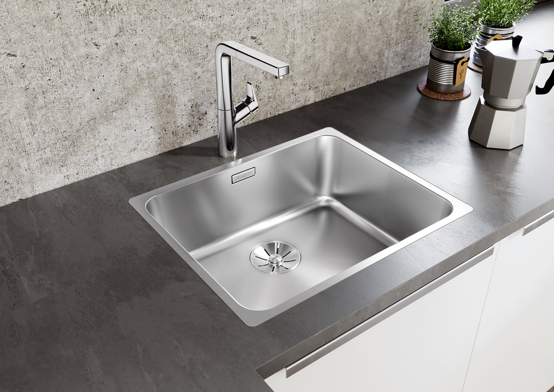 eBath - כיור למטבח מנירוסטה בלנקו